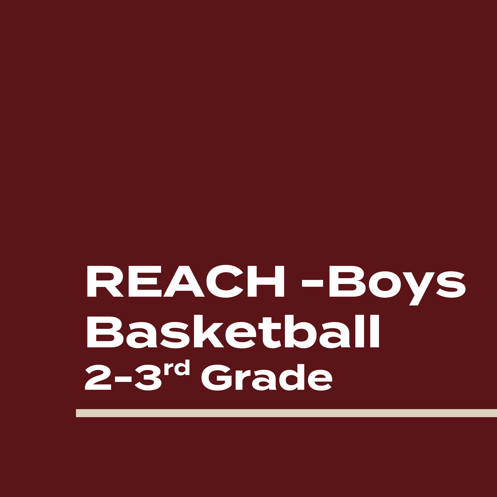 2nd-3rd Grade BOYS Reach Basketball Payment – Real Life Christian ...
