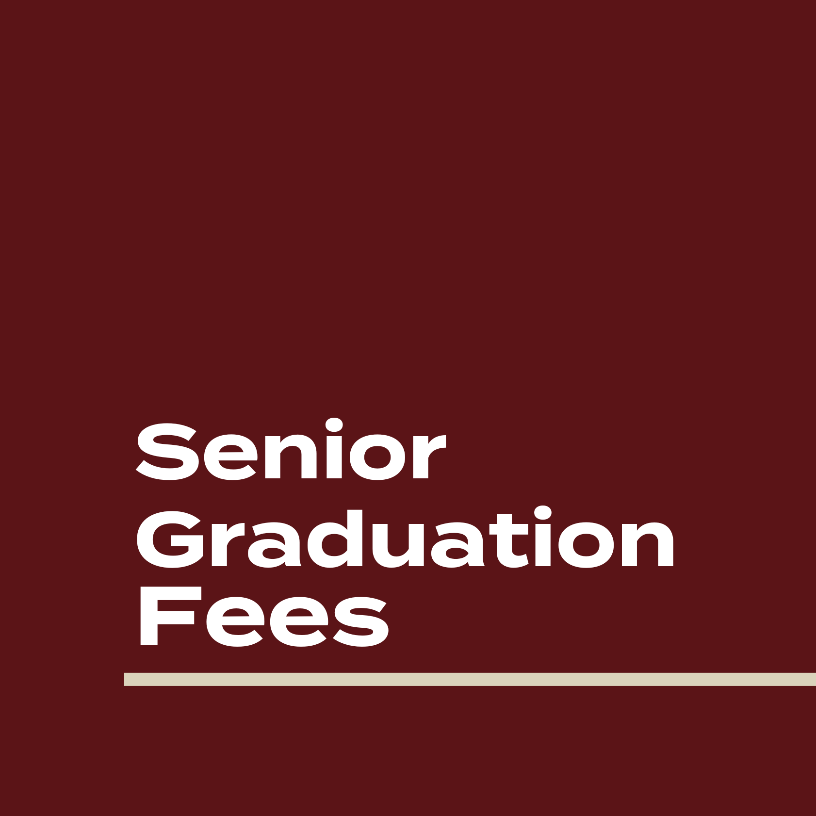 Senior Fees – Real Life Christian Academy Store